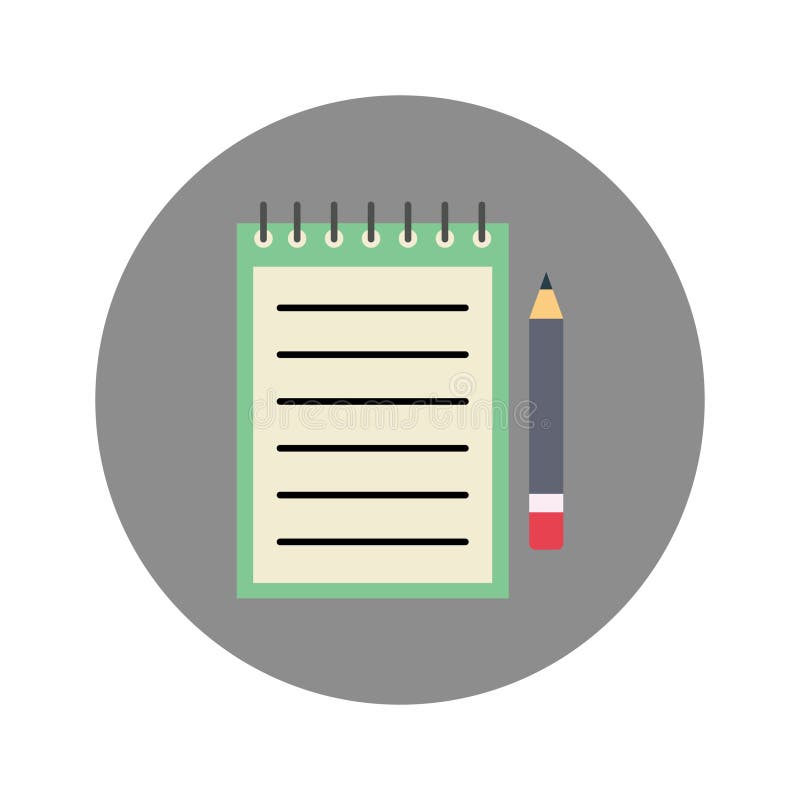 Memo Book Color Vector Icon Which Can Easily Modify or Edit Stock ...