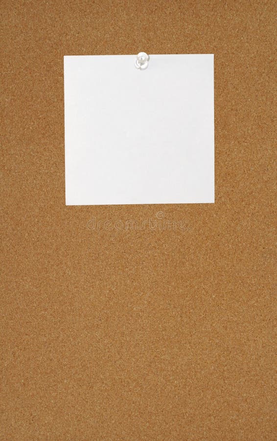 Memo on a bulletin board. stock photo. Image of memo, notice - 1646632