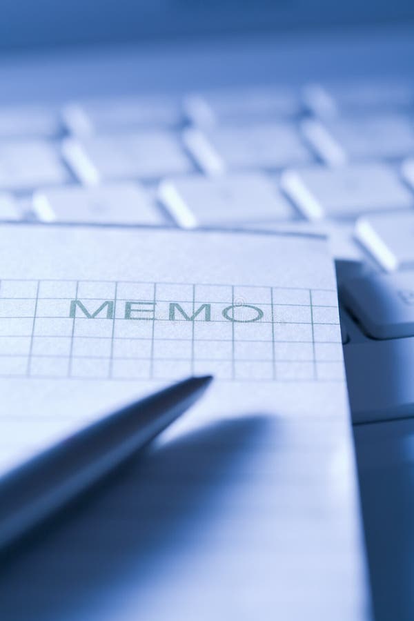 Memo Business Communication Stock Photo - Image of blue, message: 5754868