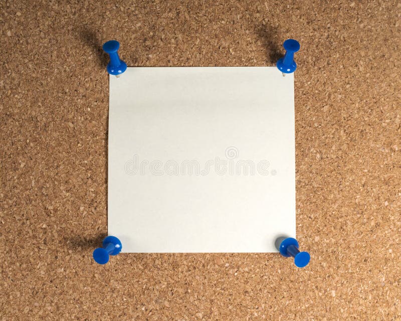 Memo Note Pinned To a Board Stock Image - Image of memo, notepaper ...