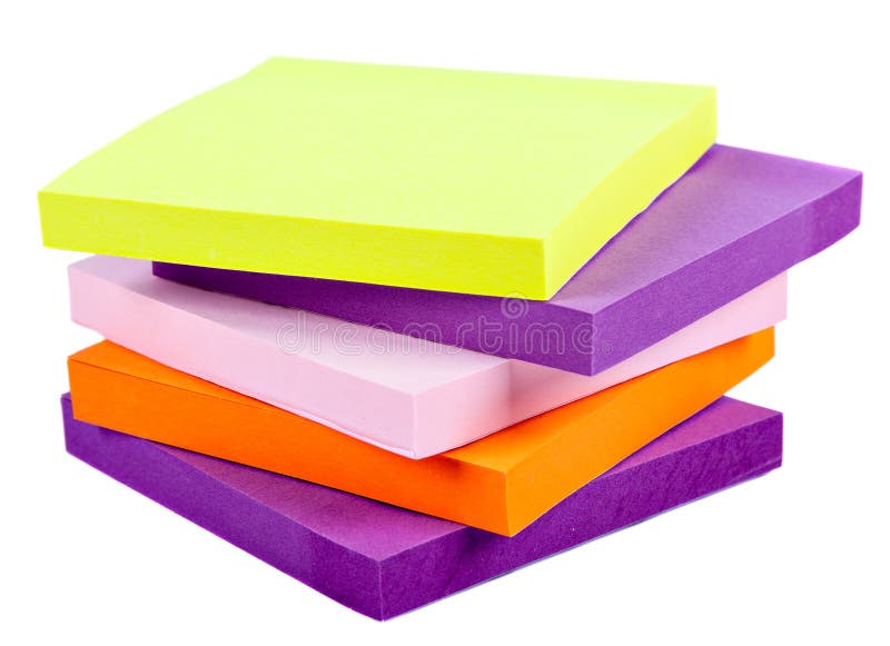Stack of Postits stock photo. Image of note, memories - 38128368