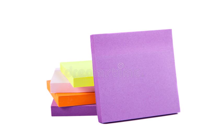 Stack of Postits stock photo. Image of note, memories - 38128368