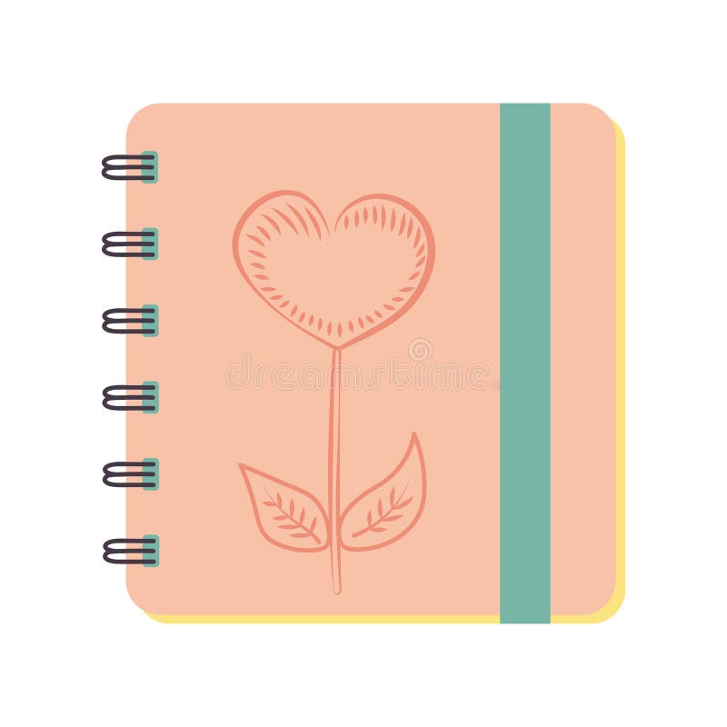 Memo Notepad with Cute Pastel Design. Spiral Notebook Template for ...