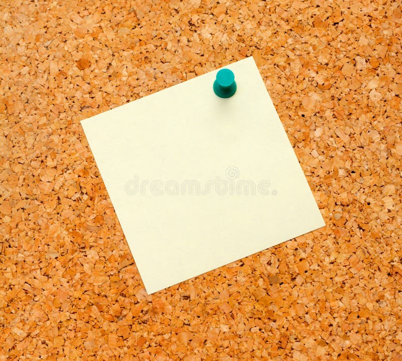 Memo paper stock image. Image of notify, corkboard, color - 32655225