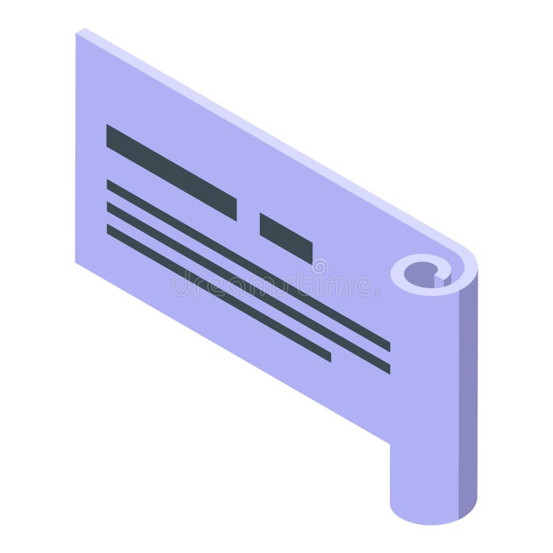 Memo Sticky Icon, Isometric Style Stock Vector - Illustration of note ...