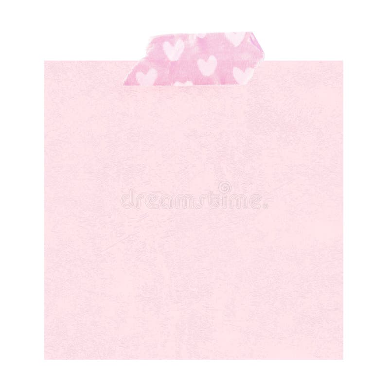 Memo Sticky Note Cute Fun Back To School Isolated Pastel Color Stock ...
