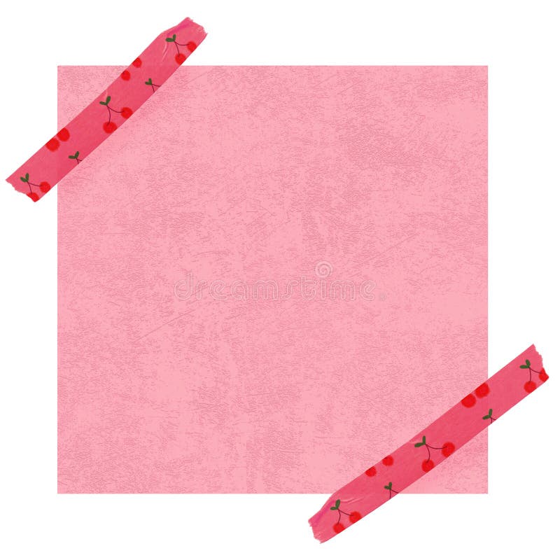 Memo Sticky Note Cute Fun Back To School Isolated Pastel Color Stock ...