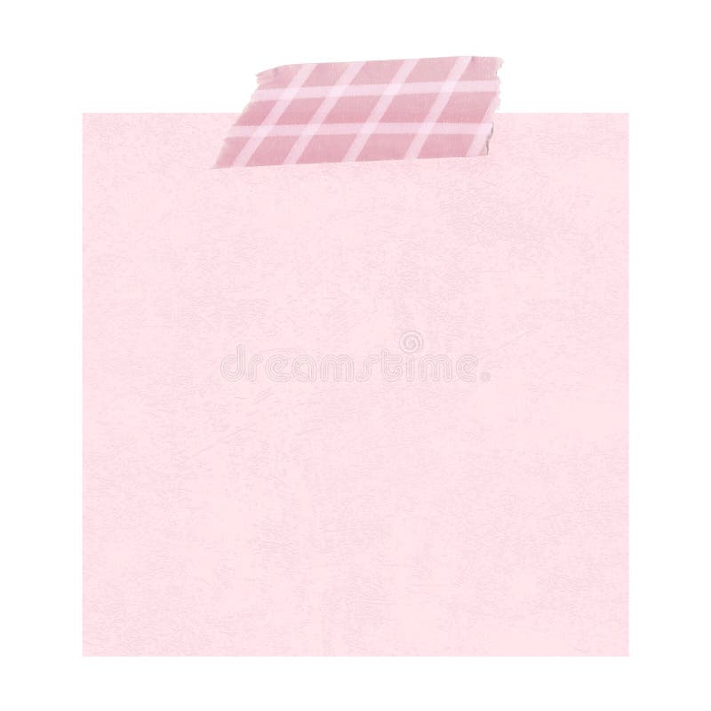 Memo Sticky Note Cute Fun Back To School Isolated Pastel Color Stock ...