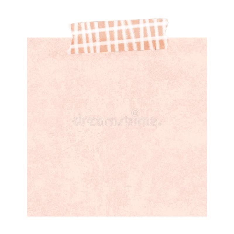 Memo Sticky Note Cute Fun Back To School Isolated Pastel Color Stock ...