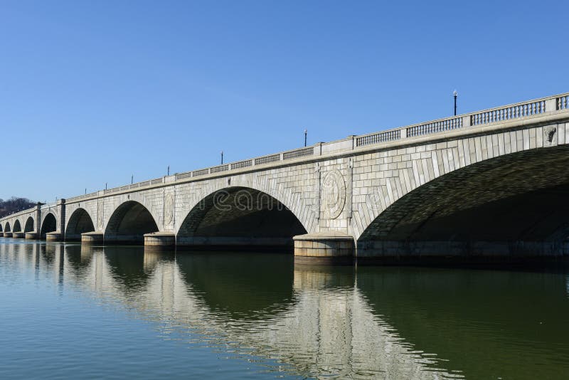 Arlington Memorial Bridge, Washington DC USA Stock Image - Image of ...