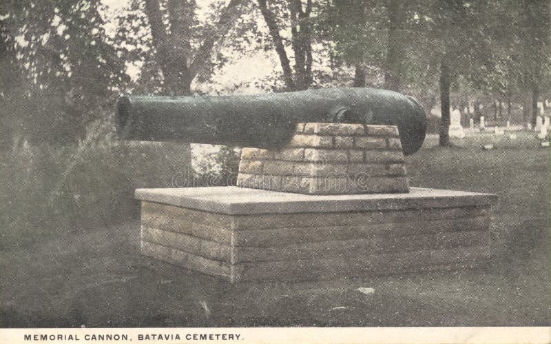 Memorial Cannon, Batavia Cemetery Picture. Image: 222298011