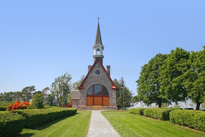 Memorial Church of Grand Pre, Nova Scotia Stock Photo - Image of ...