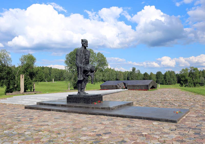 Memorial complex in Khatyn stock image. Image of khatin - 55734569
