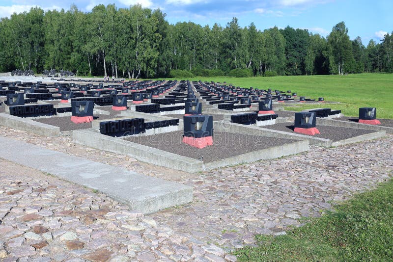 Memorial complex in Khatyn editorial stock photo. Image of flowers ...