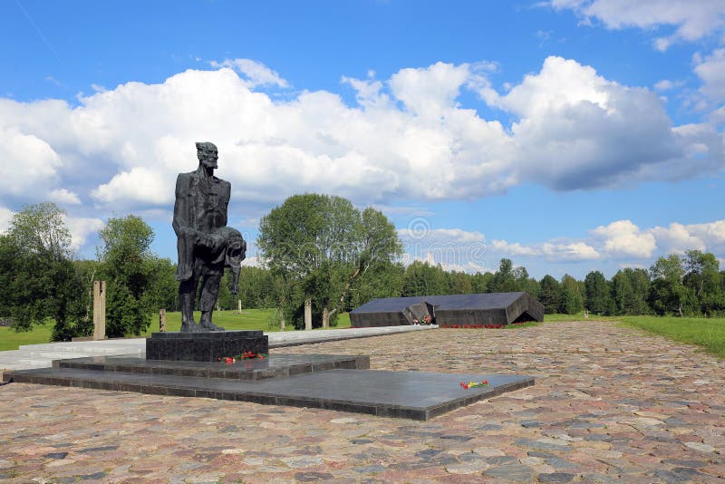 Memorial complex in Khatyn editorial stock image. Image of killed ...