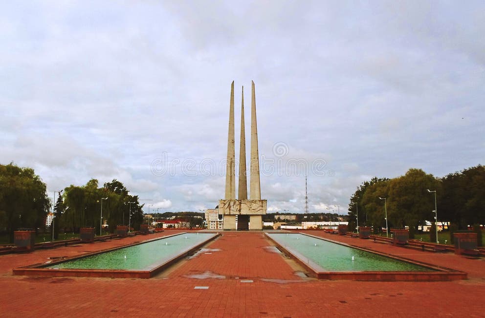 Memorial Complex Three Bayonets Stock Image - Image of soldiers, memory ...