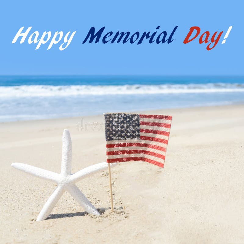 Memorial Day Background on the Beach Stock Photo - Image of holiday ...