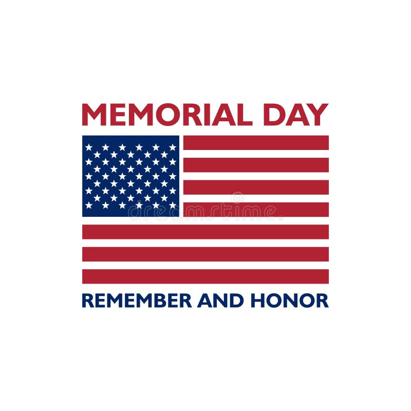 Memorial Day Background, Simple Illustration Stock Vector ...