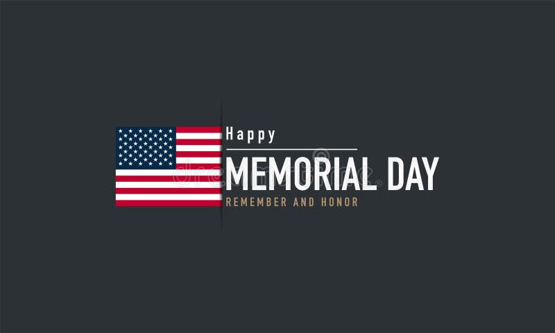 Memorial Day Background Vector Illustration. Stock Vector ...