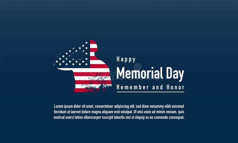 Memorial Day Background Vector Illustration. Stock Vector ...