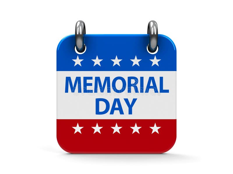 Memorial day icon calendar stock illustration. Illustration of fallen ...