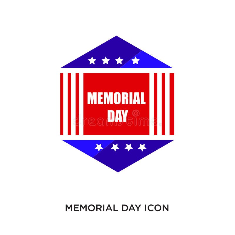 Memorial day icon stock vector. Illustration of patriotic - 133870278