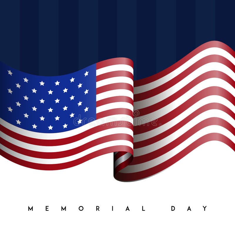 Memorial day illustration stock vector. Illustration of celebration ...