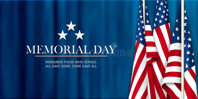 Memorial Day text card stock vector. Illustration of celebrate - 280352961