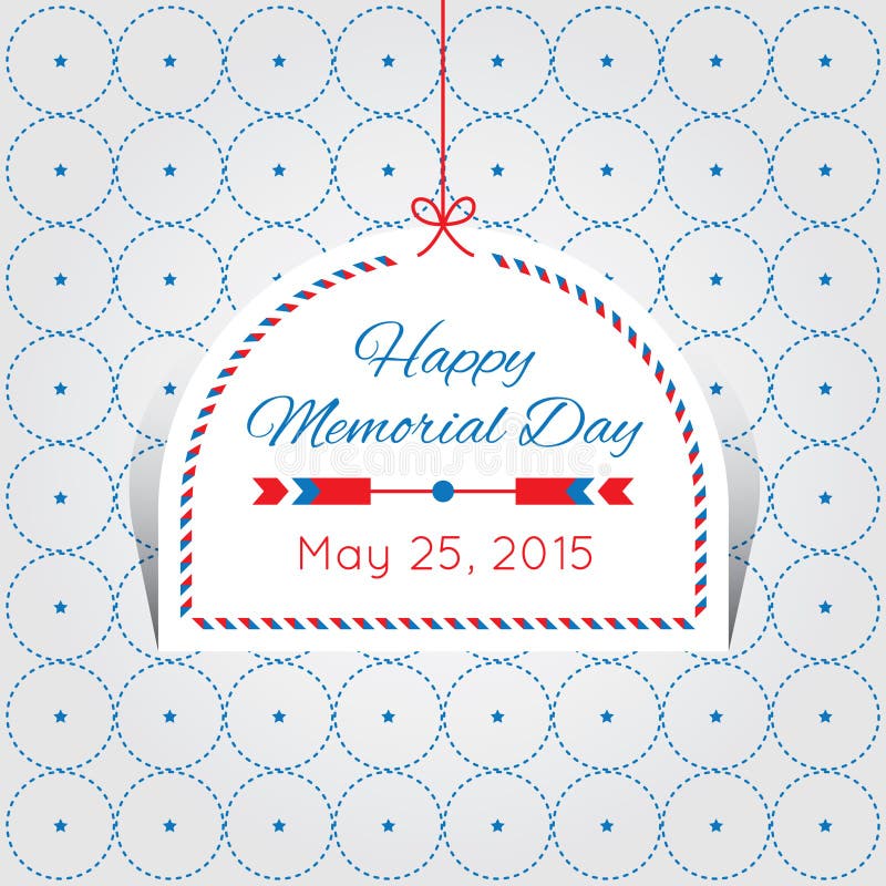 Memorial Day. Vector Illustration Decorative Design Stock Vector ...