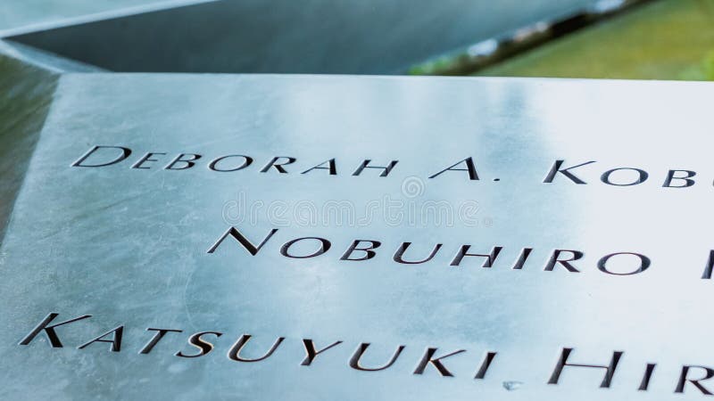 Memorial at Ground Zero Manhattan for September 11 Terrorist Attack ...