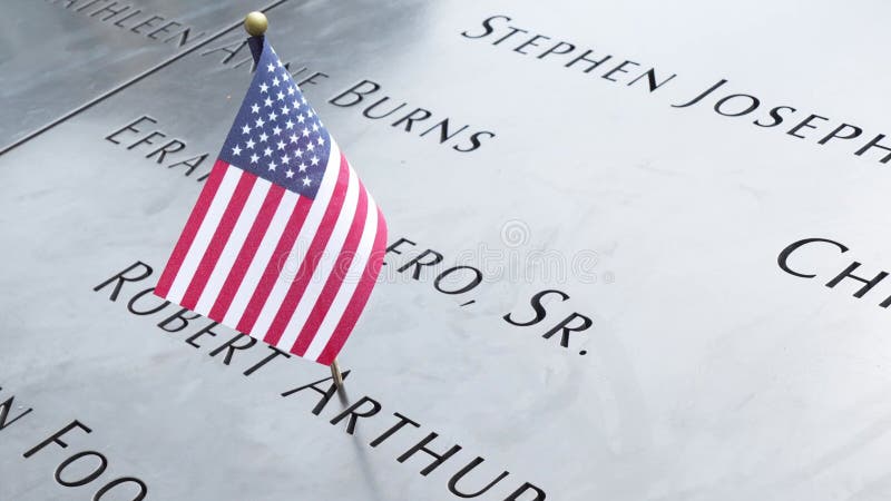 Memorial at Ground Zero Manhattan for September 11 Terrorist Attack ...