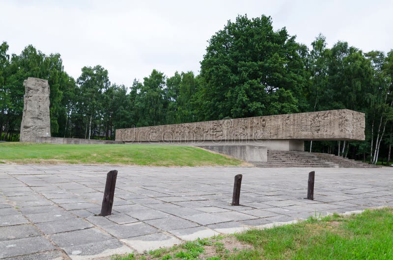 Memorial Monument in Stutthof Editorial Photo - Image of prison ...