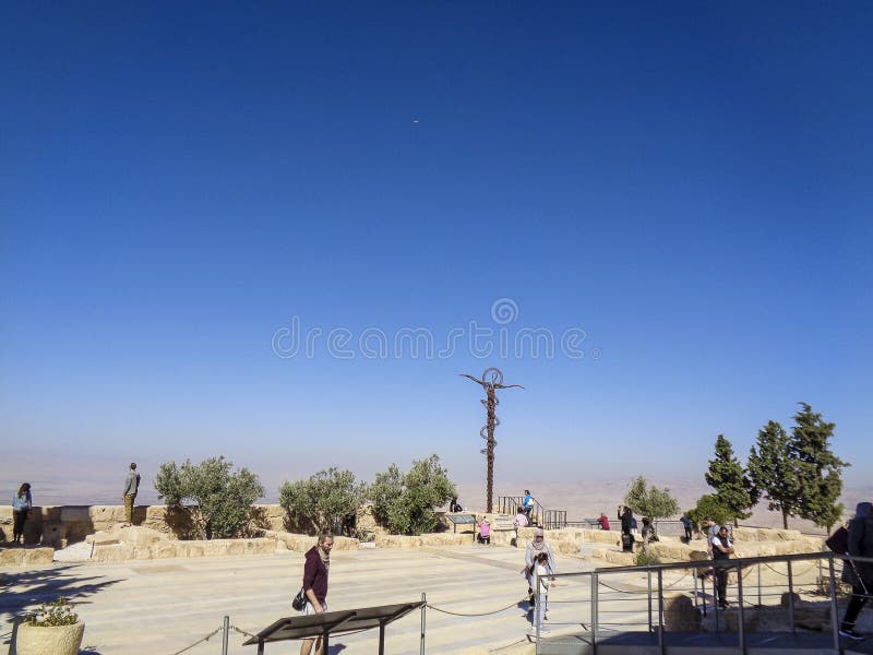 The Memorial of Moses in Jordan Editorial Photo - Image of building ...