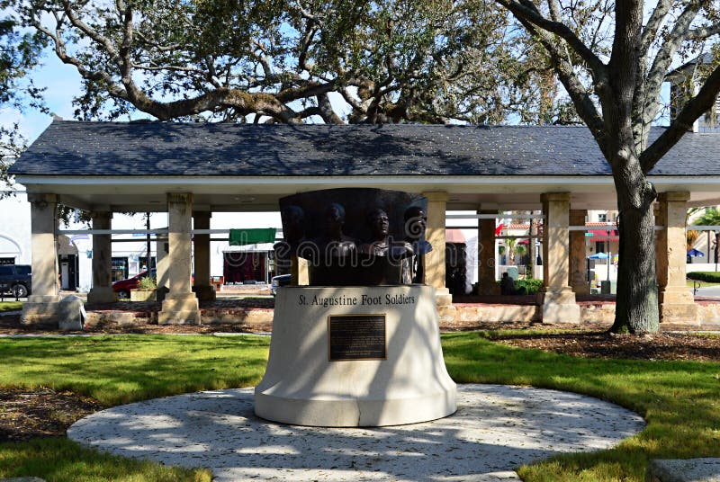 Memorial in the Old Town of St. Augustine, Florida Editorial Stock ...