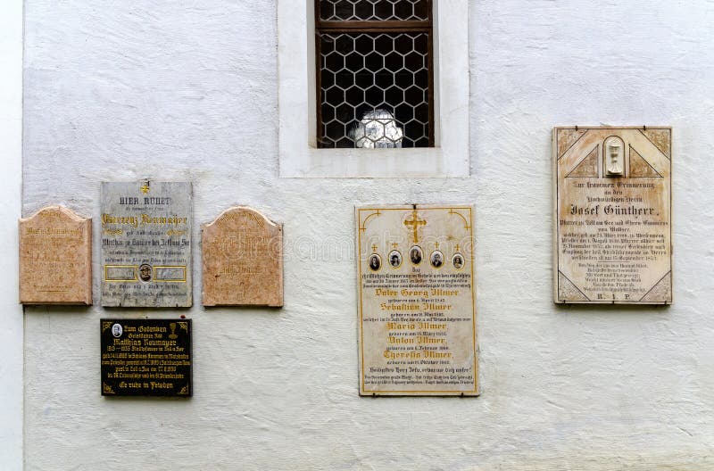 Memorial Plaques For Deceased Persons Editorial Image Image Of Plate Austria 236667760
