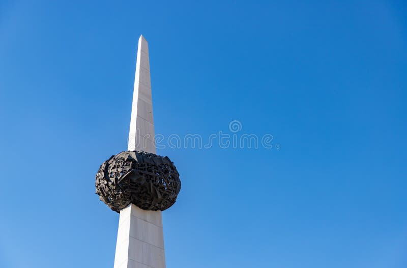 Memorial of Rebirth stock image. Image of blue, revolution - 265853583