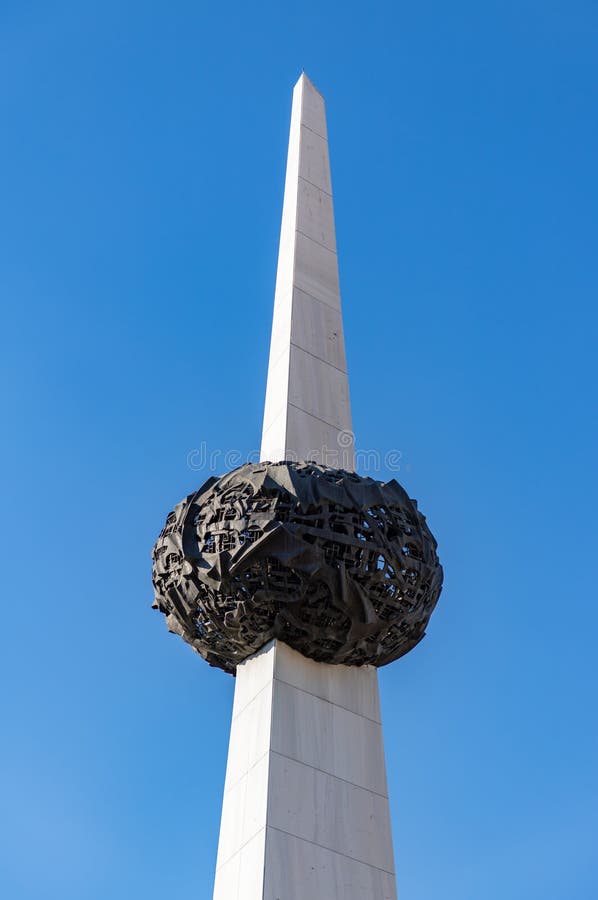 Memorial of Rebirth stock image. Image of blue, spire - 265853625
