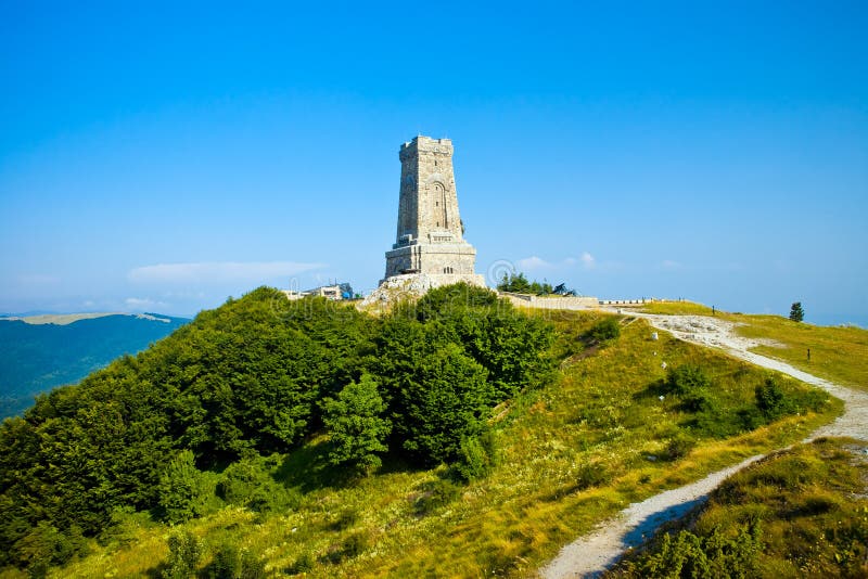 Memorial Shipka View in Bulgaria Stock Image - Image of architectural ...