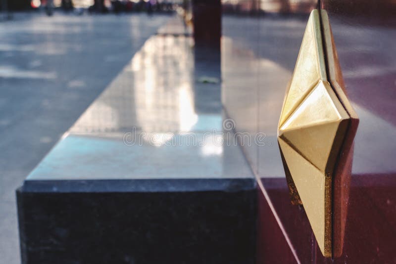 Memorial Star on Granite Monument Stock Photo - Image of perspective ...