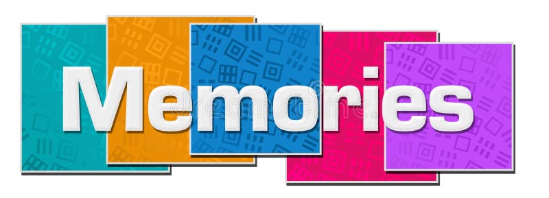 Memories Colorful Texture Blocks Stock Illustration - Illustration of ...