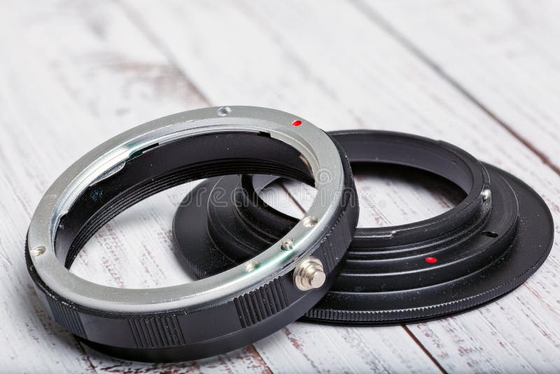 Macro Reverse Ring for DSLR or SLR Cameras Stock Image - Image of ...