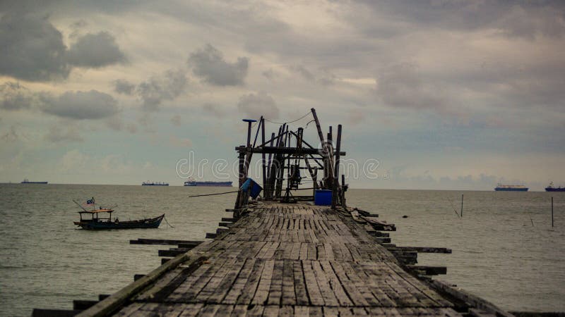 Memories of the old jetty stock image. Image of structure - 109225321