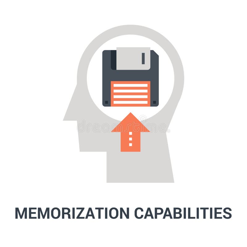 Memorization Capabilities Icon Concept Stock Vector - Illustration of ...