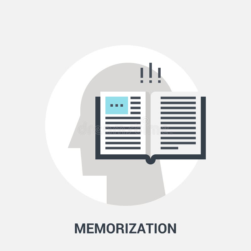 Memorization icon concept stock vector. Illustration of intelligence ...