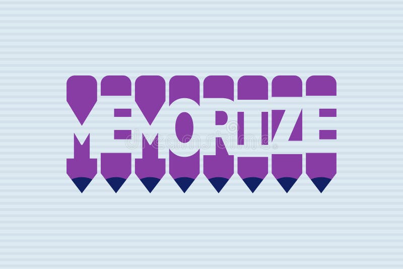 Memorize Text with Pen Symbol Creative Ideas Design. Memorize ...