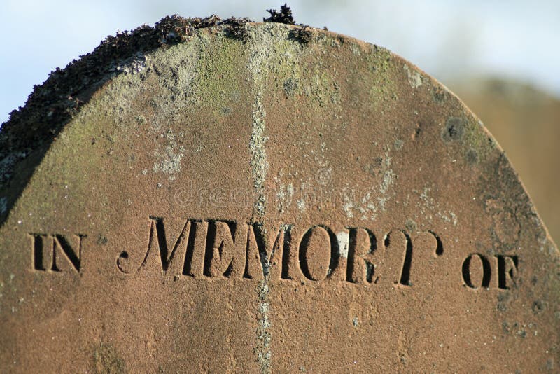 In Memory stock photo. Image of loss, memories, inscription - 4080338