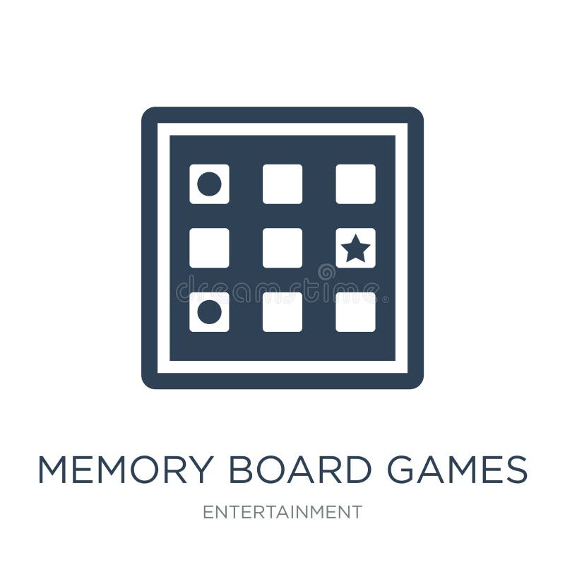 Memory Board Games Icon in Trendy Design Style. Memory Board Games Icon ...