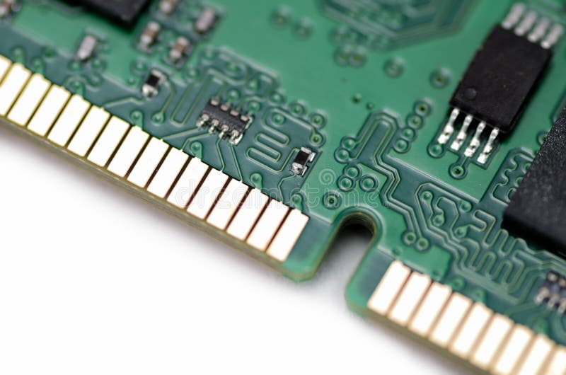 Memory Board of Personal Computer Stock Photo - Image of electronics ...