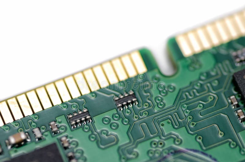 Memory Board of Personal Computer Stock Photo - Image of electronics ...