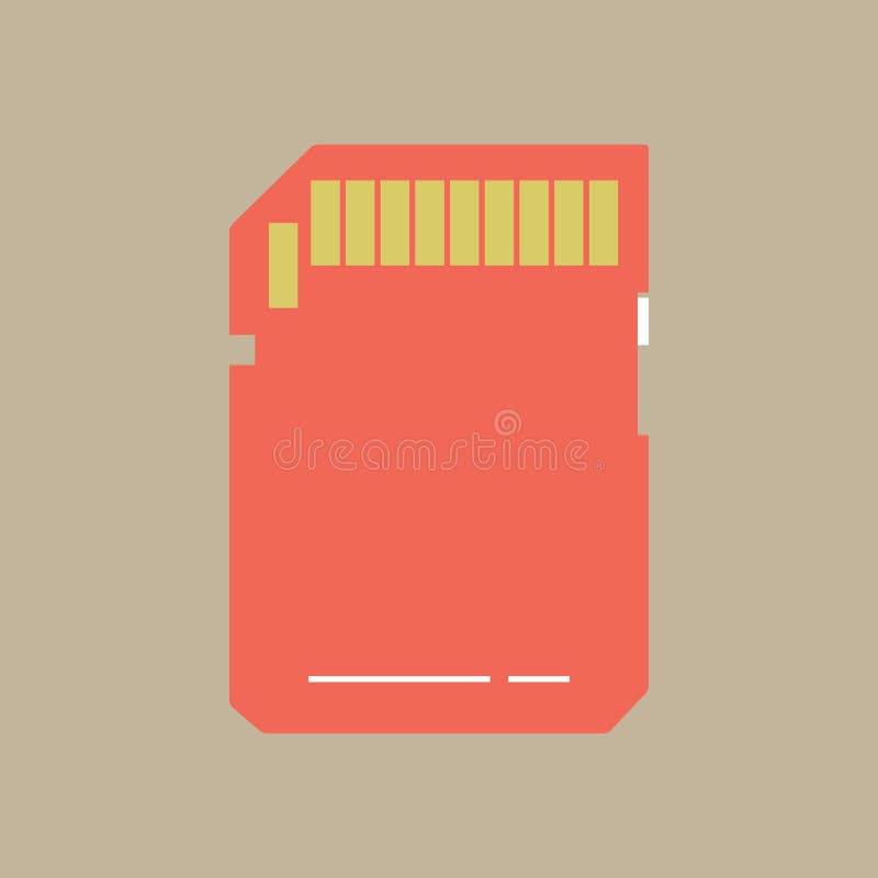 Memory Card Chip. Vector Illustration Decorative Background Design ...